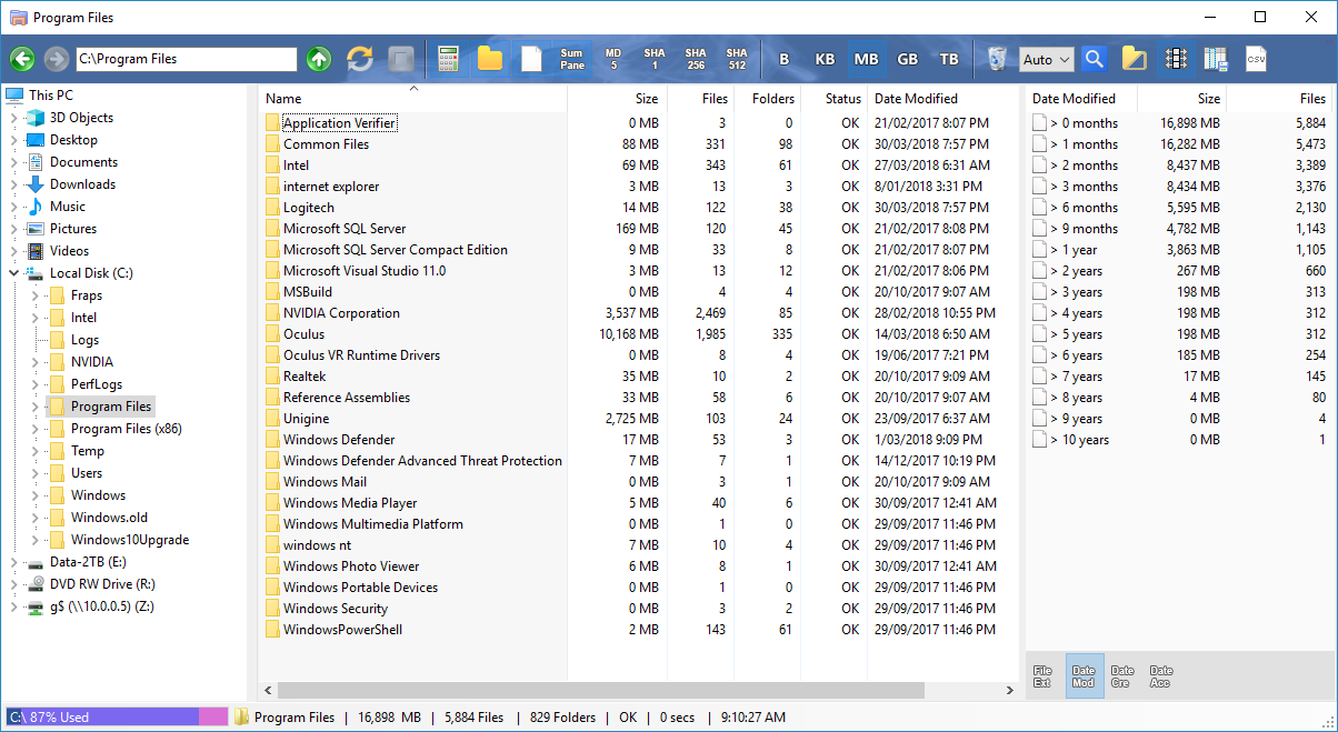 Folder Size Explorer Screenshots